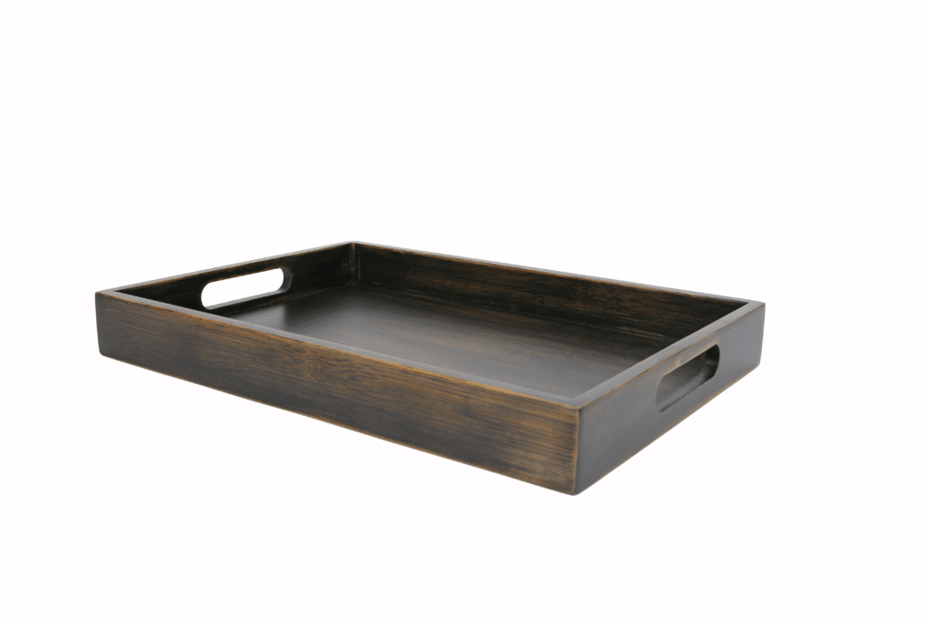 Decotel Dark Finish Bamboo Tray - Decotel Ltd | Hotel Supplies